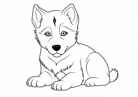 Husky — Coloring Pages: Free & Printable