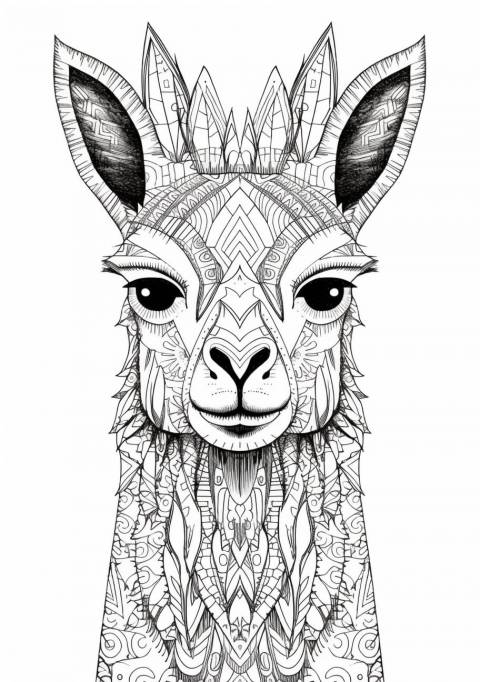 The Llama — Coloring Pages: Free & Printable