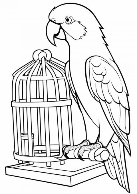Parrot — Coloring Pages: Free & Printable