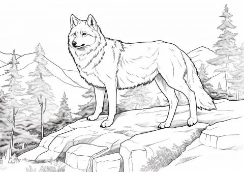 Wolf — Coloring Pages: Free & Printable