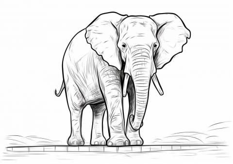 Elephant — Coloring Pages: Free & Printable