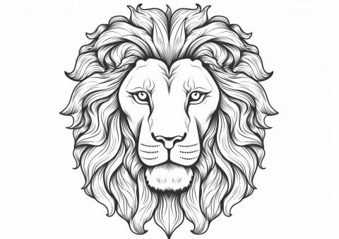 Lion — Coloring Pages: Free & Printable