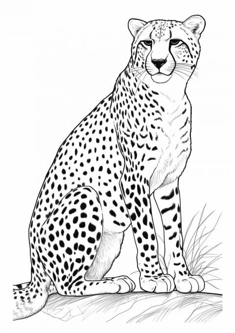 Cheetah — Coloring Pages: Free & Printable