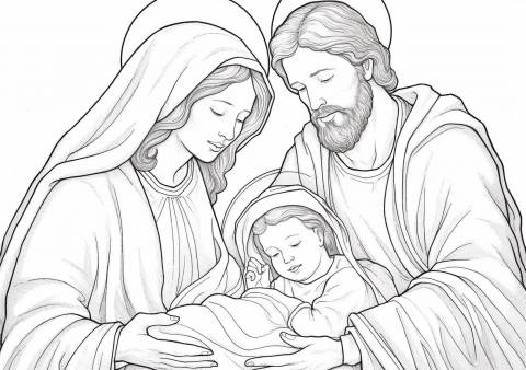 Jesus Is Born — Coloring Pages: Free & Printable