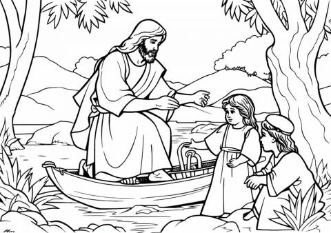 Jesús — Dibujos para Colorear y Pintar gratis