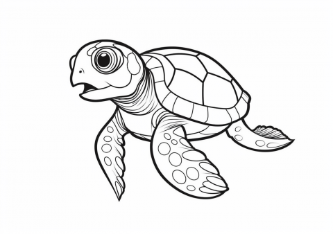 Turtle — Coloring Pages: Free & Printable