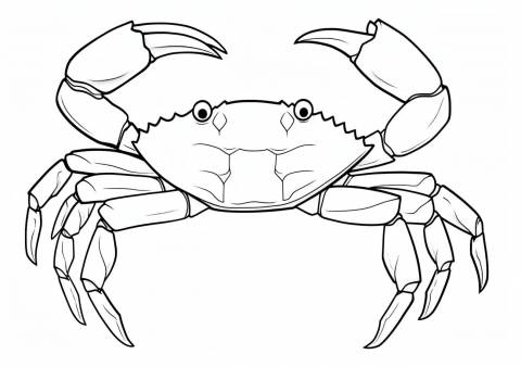 Crabs — Coloring Pages: Free & Printable