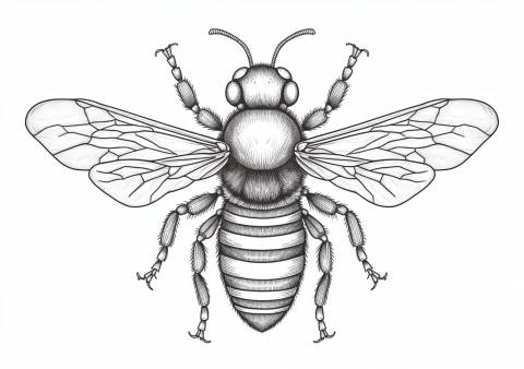 Bees — Coloring Pages: Free & Printable