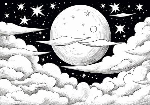 Moon — Coloring Pages: Free & Printable