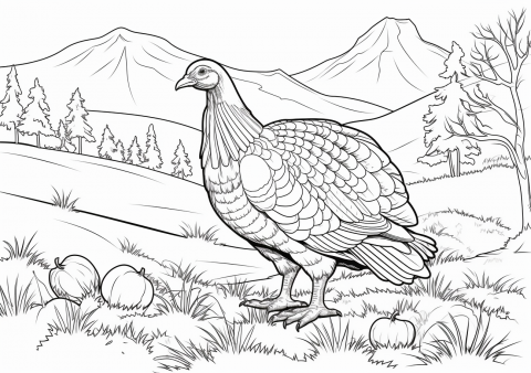 Turkey — Coloring Pages: Free & Printable