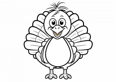 Turkey — Coloring Pages: Free & Printable
